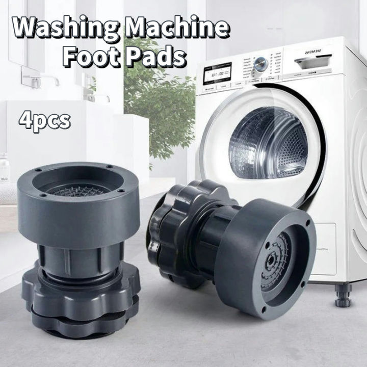 4Pcs Washing Machine Stand Adjustable Heightener Fridge Dryer Leveling ...