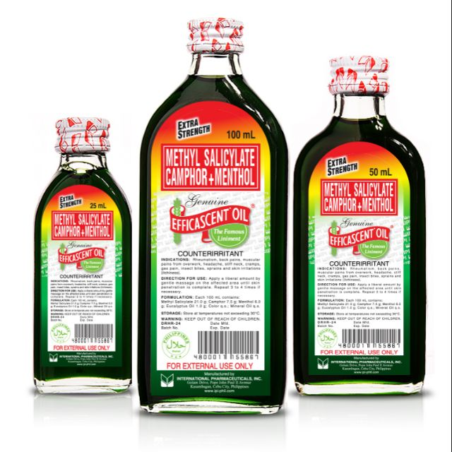 SNJ MED *** Efficascent Oil extra strength 25ml/50ml/100ml | Lazada PH