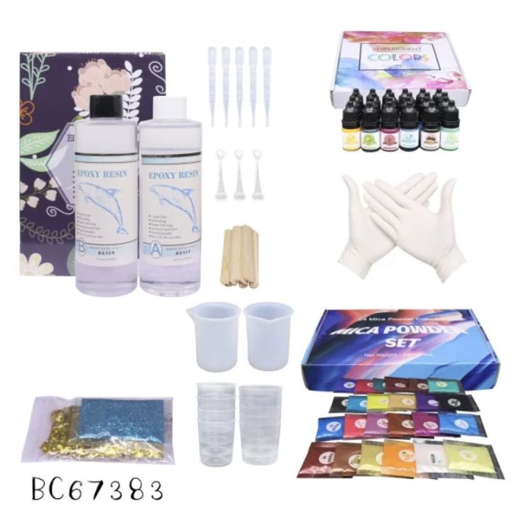 ESK2 Emerald Epoxy Resin Starter Kit set 1:1 | AB resin Beginners set ...