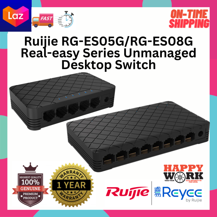 Unmanaged Switch Ruijie RG-ES05G/RG-ES08G 5-Port and 8-Port Gigabit ...