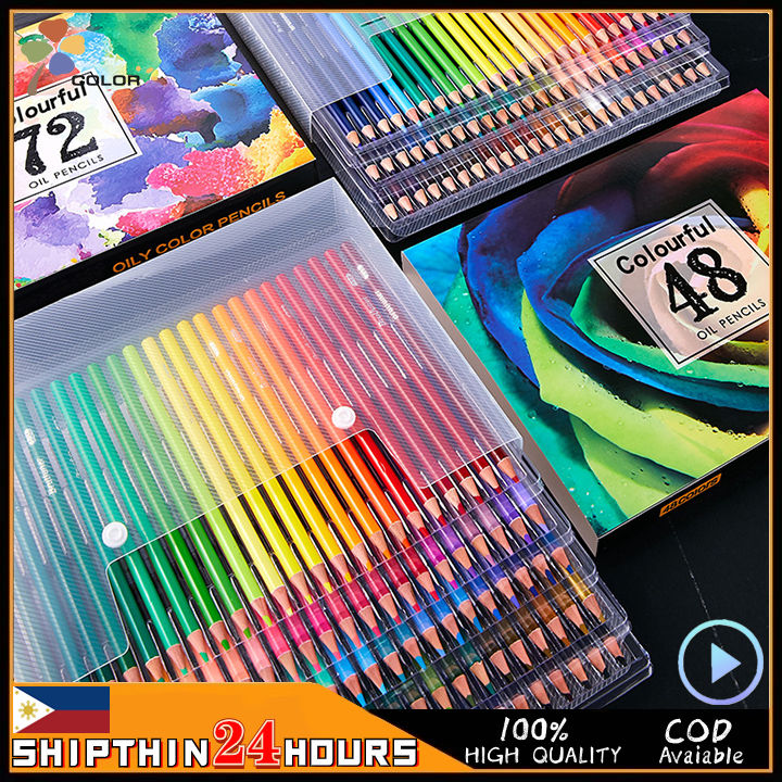 Color pencils 48/72/120 Colors Professional Oil Color Pencils Set ...