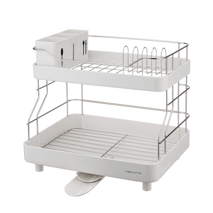 Naturnic 2 Level Mini Dish Rack with 360 Swivel Spout | Lazada