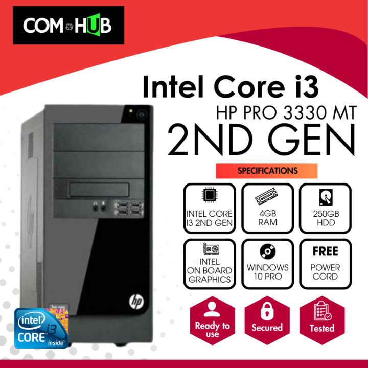 Com Hub PC | HP Pro 3330 MT Intel Core i3 2nd Gen 4GB RAM DDR3 250GB ...