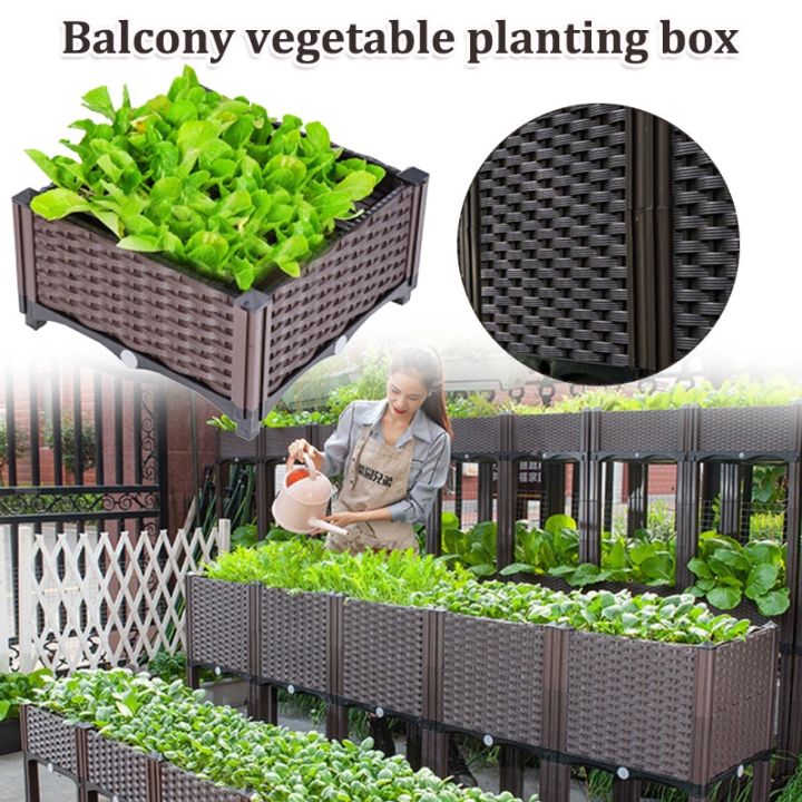 Planting Box Garden Container Grow Planter Nursery Pot Vegetable/Flower ...