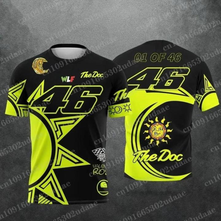 Valentino Rossi No., Model Baharu, Keluaran 2025 Kemeja-T Lumba, 46 ...