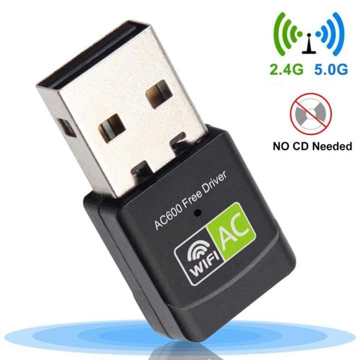 【Hot demand】 Usb Wifi Adapter Wireless Ac600 Ethernet Dongle 5ghz Lan ...