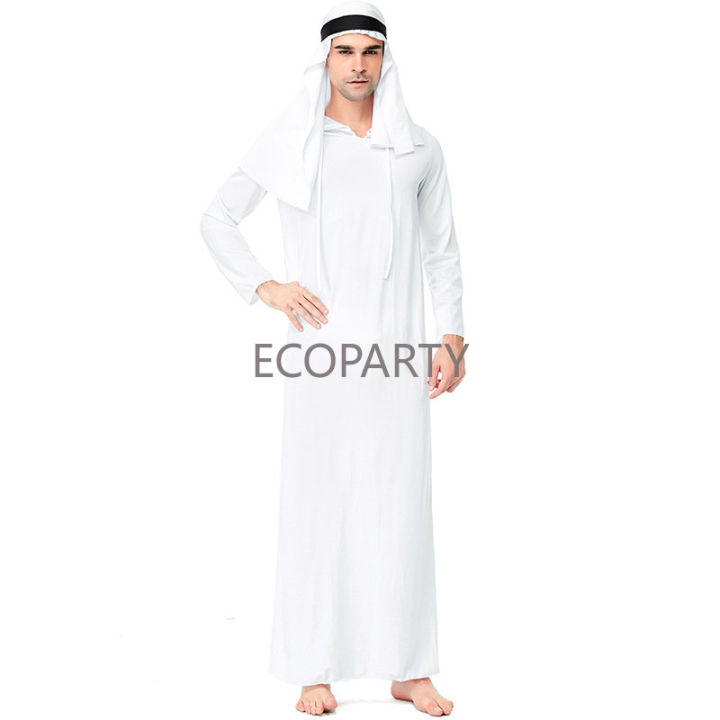 Arabian Man Robe Costume Dubai Gangster Night Sultan Arab Sheik Men ...