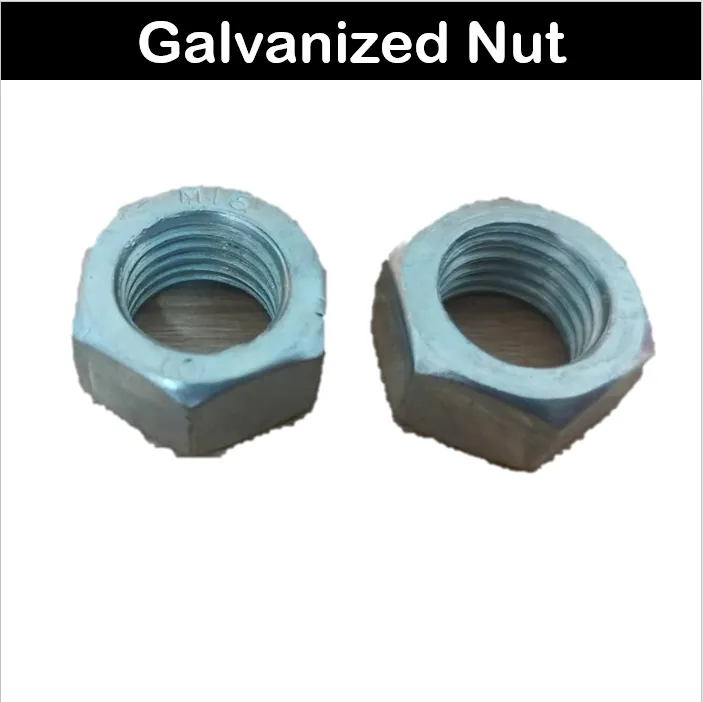 B&NE M22-M24 1pc/3pcs Galvanized Hex Nut Hexagonal GI Nut | Lazada PH