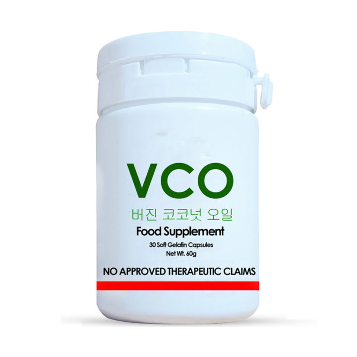 MEJIE Virgin Coconut Oil (VCO) Food Supplement 30 Soft Gelatin Capsules ...