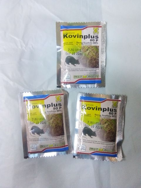 Rodentisida Kovinplus 80 P Untuk Mengendalikan tikus sawah 15 Gram ...