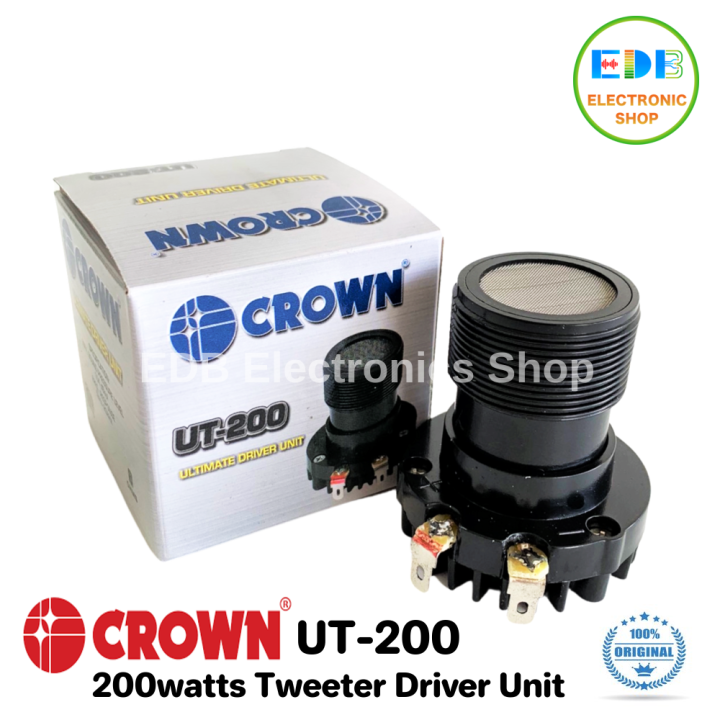 Original Crown UT-200 Tweeter Driver Unit 200watts 8ohms Thread Type ...
