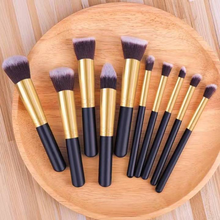 10 Pcs Professional Soft Make Up Brush Set Big Size Makeup Brush Tool ...