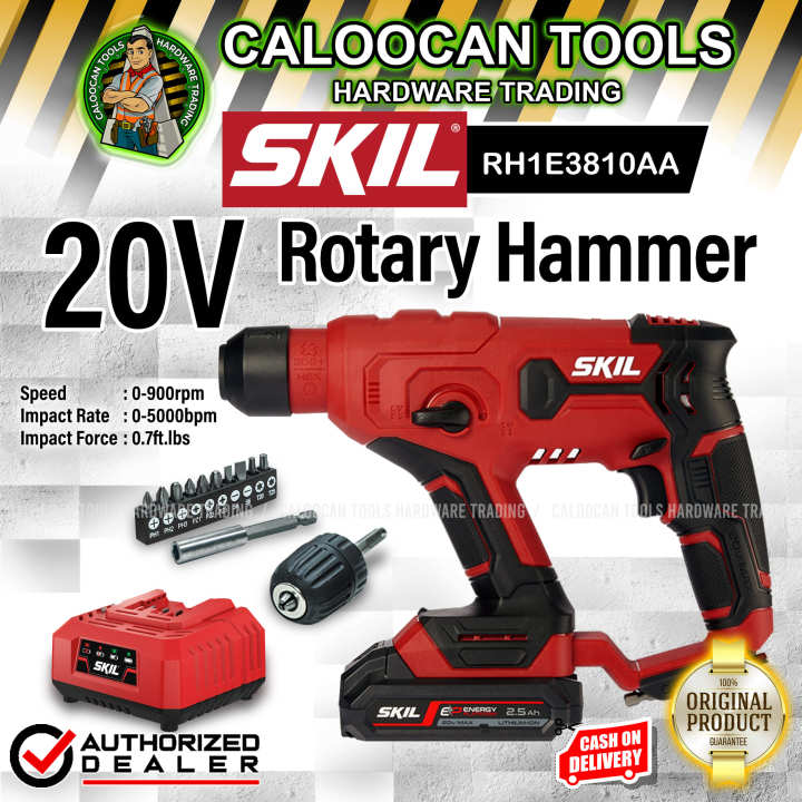 SKIL RH1E3810AA Lithium-Ion Cordless 20V MAX Pneumatic Rotary Hammer ...
