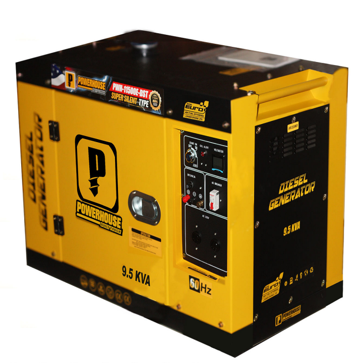 POWERHOUSE 9.5KVA Diesel Silent Type Generator with Battery For ...