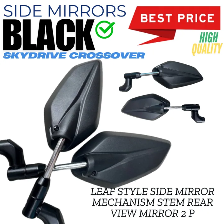 SKYDRIVE CROSSOVER MOTORCYCLE LEAF STYLE SIDE MIRROR MECHANISM STEM ...