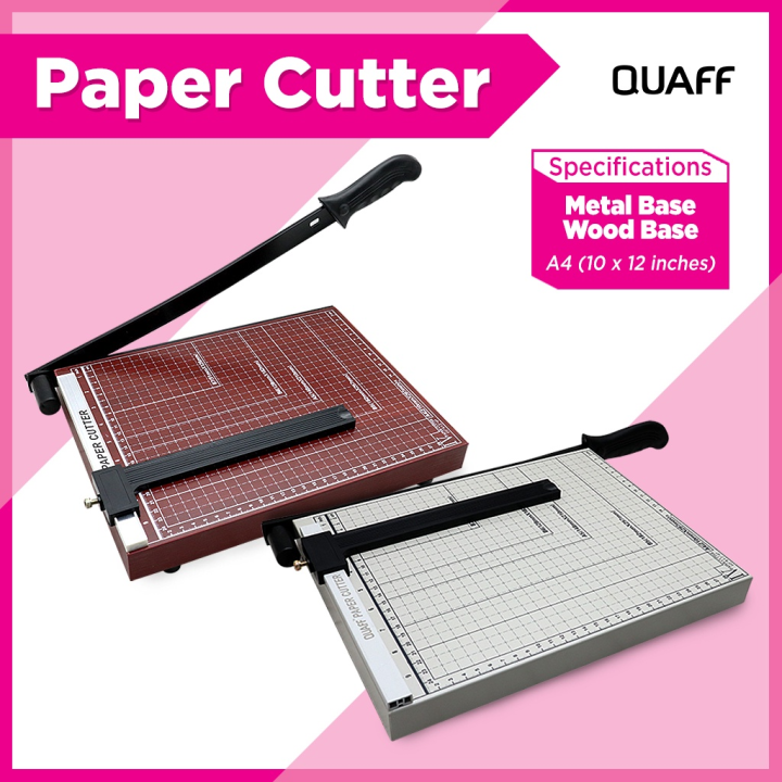 QUAFF Paper Cutter A4 / A3 / A5 / B4 || Metal Based & Wood Based ...