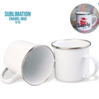 SUBLIMATION STAINLESS ENAMEL MUG FOR SUBLIMATION PRINTING 10oz | Lazada PH