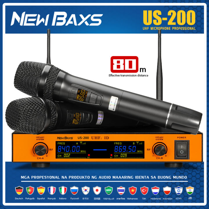 NEW BAXS microphone for original US200 Propesyonal na kagamitan sa pag ...