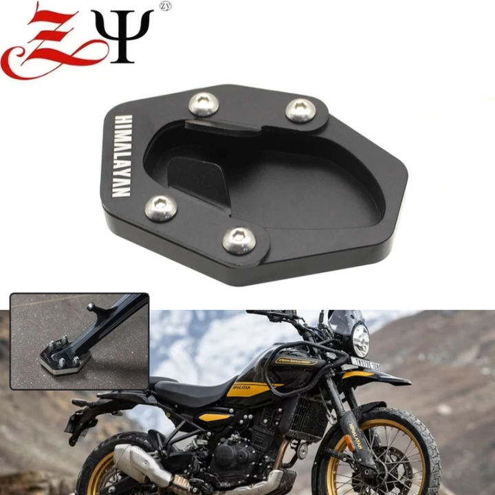CNC Kickstand Foot Side Stand Extension Pad Support Plate For Royal ...