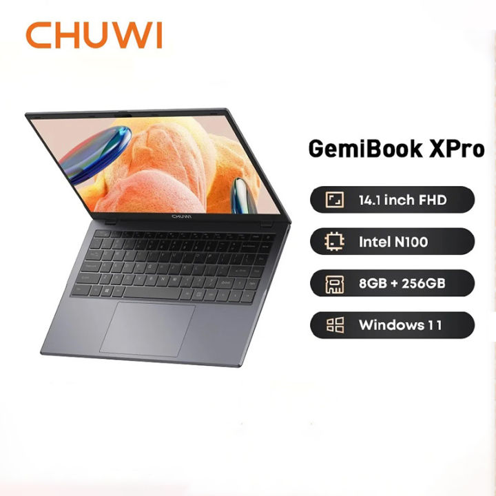 CHUWI GemiBook XPro Laptop Intel N100 Graphics 600 GPU 14.1-inch Screen ...