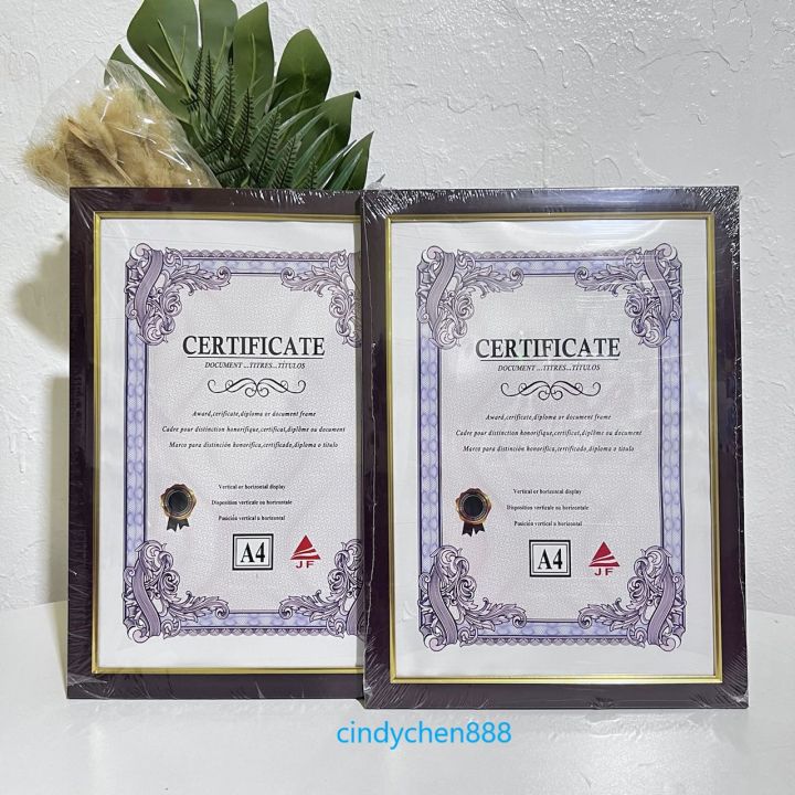 8x12 / A4 /8.5x11 / 8x10 PVC CERTIFICATE FRAME SIZE A4 / 8.5*11/8*10 ...
