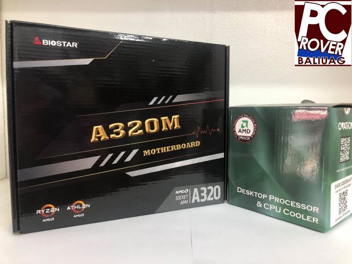 OVATION RYZEN 3 3200G BOX KIT with SOCKET A320M BIOSTAR Motherboard ...