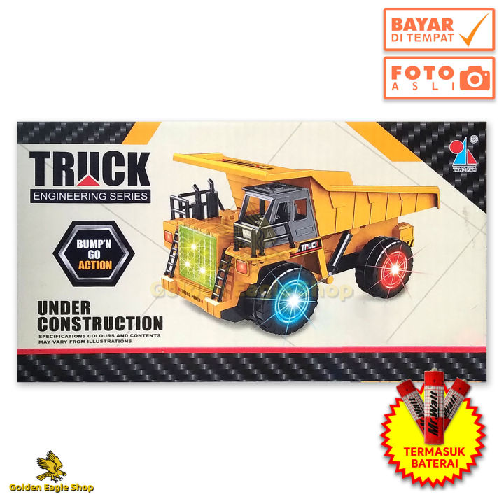 Mainan Anak - Bump and Go - Construction Truck Engineering Series (Dump Truck) | Lazada Indonesia