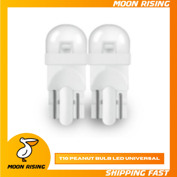 T10 PEANUT BULB LED UNIVERSAL FOR MOTORCYCLE (MOON RISING) | Lazada PH