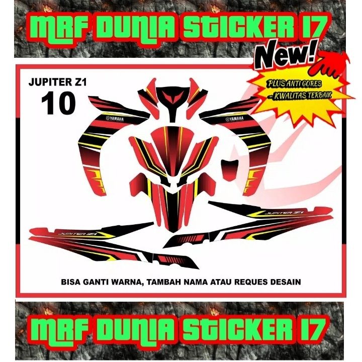 Sticker decal Jupiter Z1 Full Body Striping Jupiter Z 1 Sticker Jupiter ...