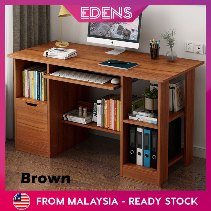 EDENS 100CM Computer Desktop Desk Large Table Top Study Desk Large ...