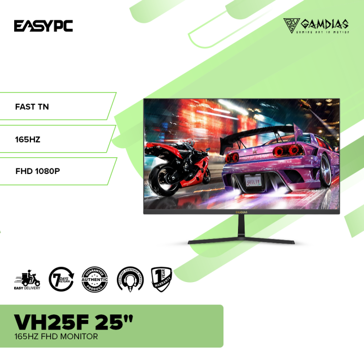 EasyPC | Gamdias VH25F 25" 165HZ FHD Monitor For Desktop PC | Lazada PH