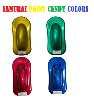 CANDY COLORS SAMURAI PAINT 400ML( RED,YELLOW,GREEN,BLUE) | Lazada PH