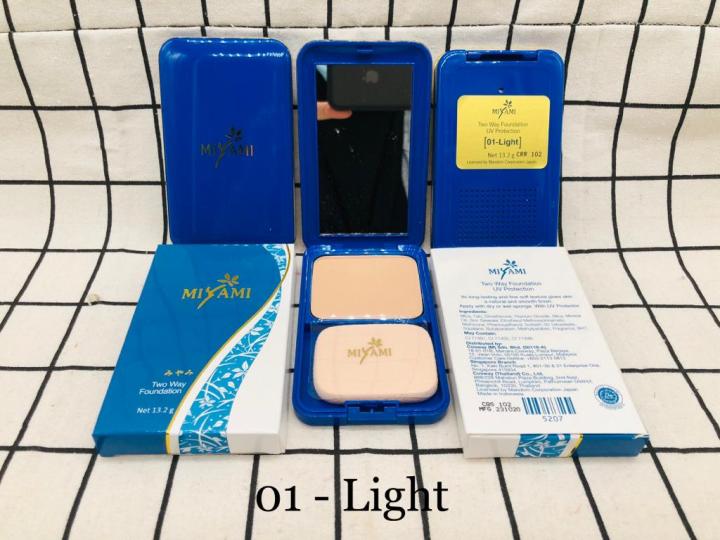 BEDAK MIYAMI COMPACT POWDER TWO WAY FOUNDATION 100% ORIGINAL COSWAY ...
