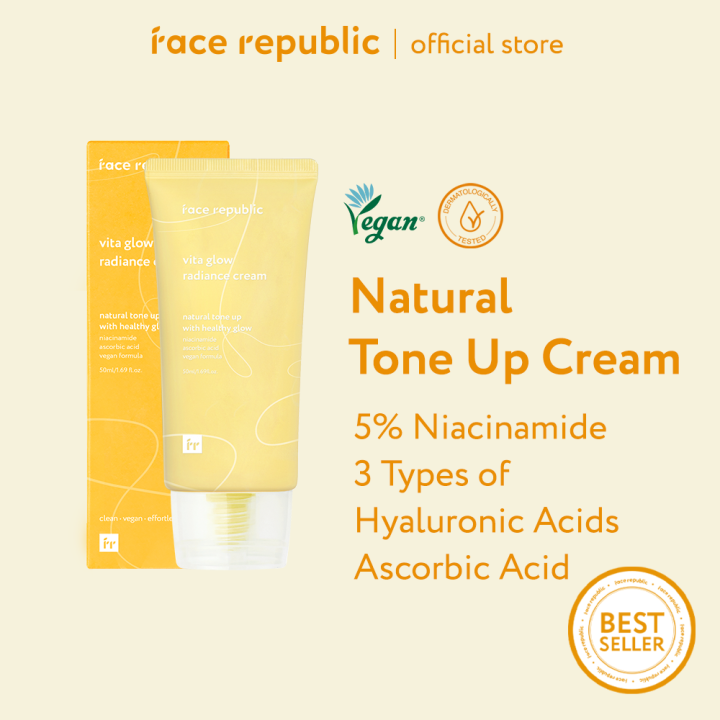 Face Republic Vita Glow Radiance Cream 50mL [Dull Skin, Brightening ...