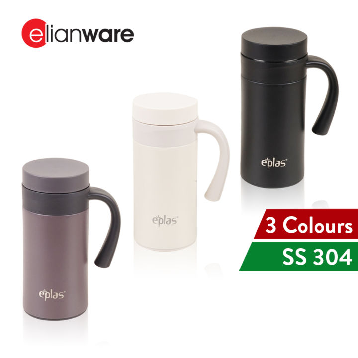 Eplas 400ML/520ML Stylish Vacuum Mug Coffee Milo Stainless Steel ...