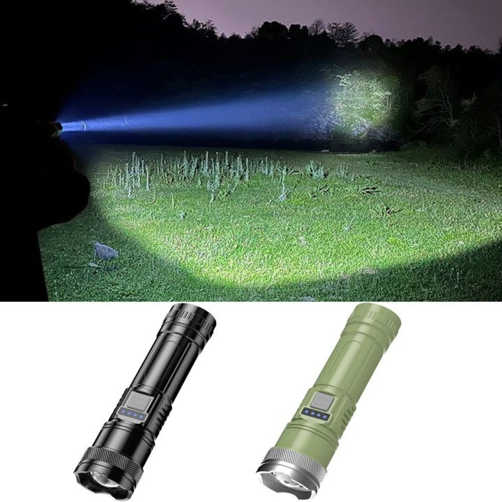 MEDDLE High Power LED Flashlight Type-C Charging Built-in Battery ...