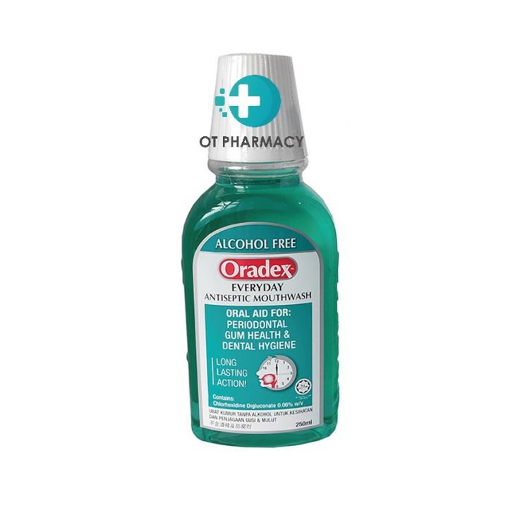 Oradex Everyday Antiseptic Mouthwash 250ml | Lazada