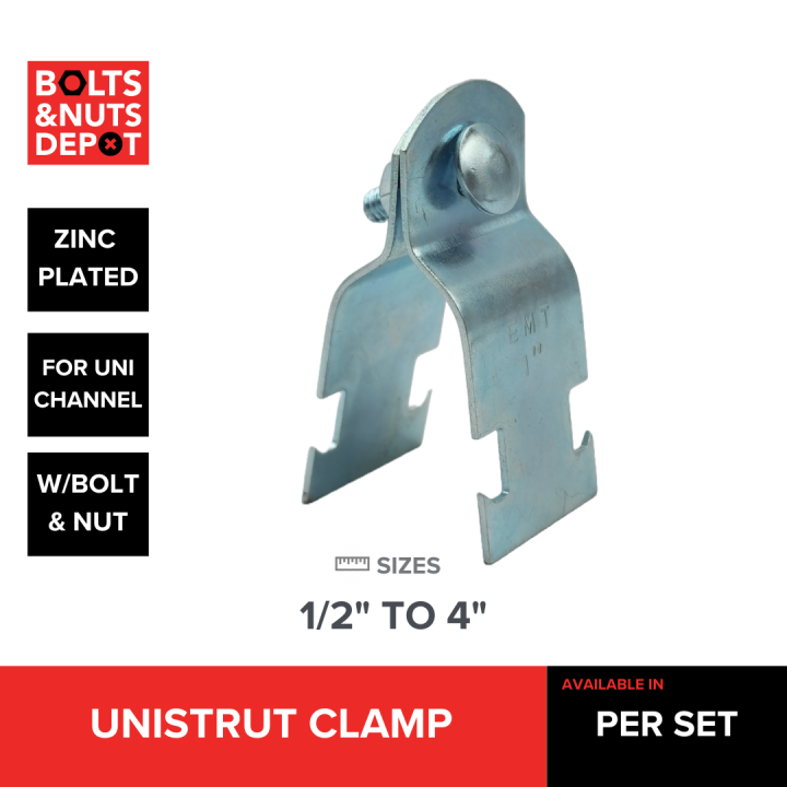 GI UNISTRUT CLAMP / STRUT CLAMP 1/2" TO 4" - PER PC | Lazada PH
