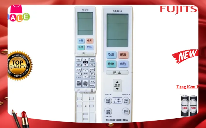 Remote Điều khiển từ xa điều hòa Fujitsu Nocria hàng nội địa, nhật bãi ...