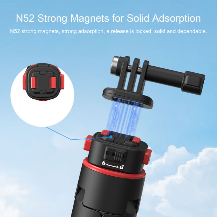 Extendable Camera Tripod Magnetic Selfie Stick for 3 Action 5 | Lazada PH