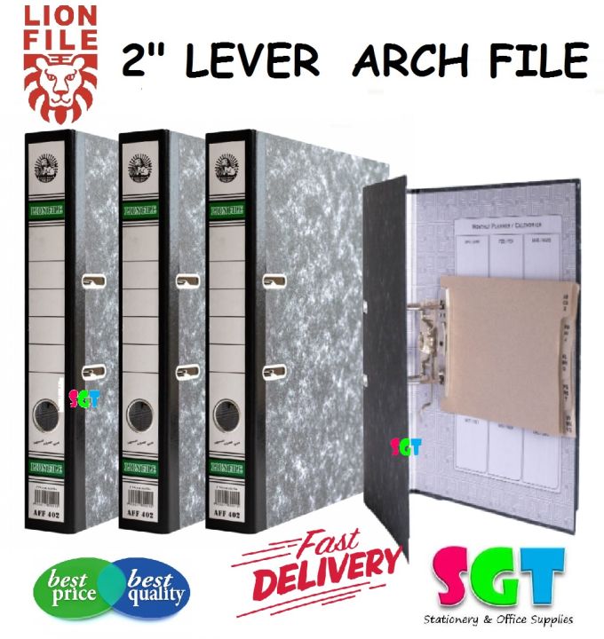 LION FILE 2'' Lever Arch File (AFF402) | Lazada
