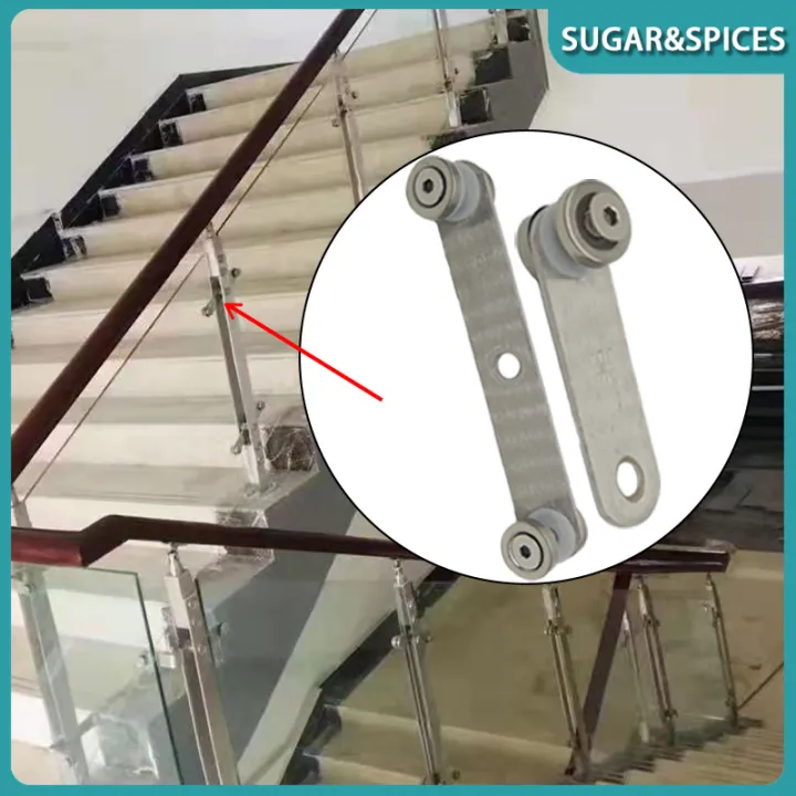 Single/Double Side Glass Railings Bracket Clip 304 Stainless Steel ...