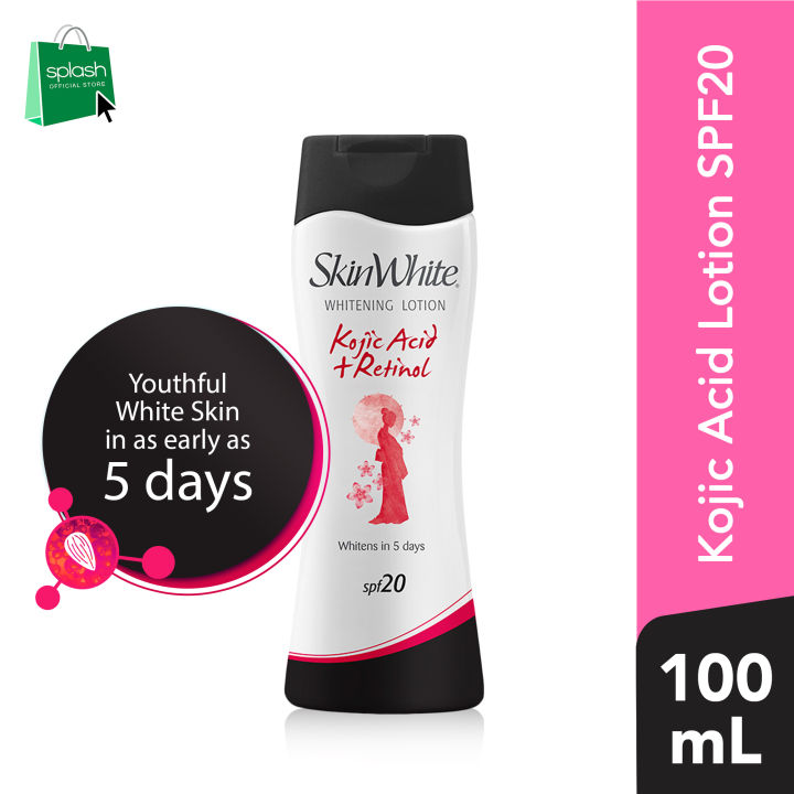 SkinWhite Whitening Lotion Kojic Acid + Retinol SPF20 for YouthfulSkin ...
