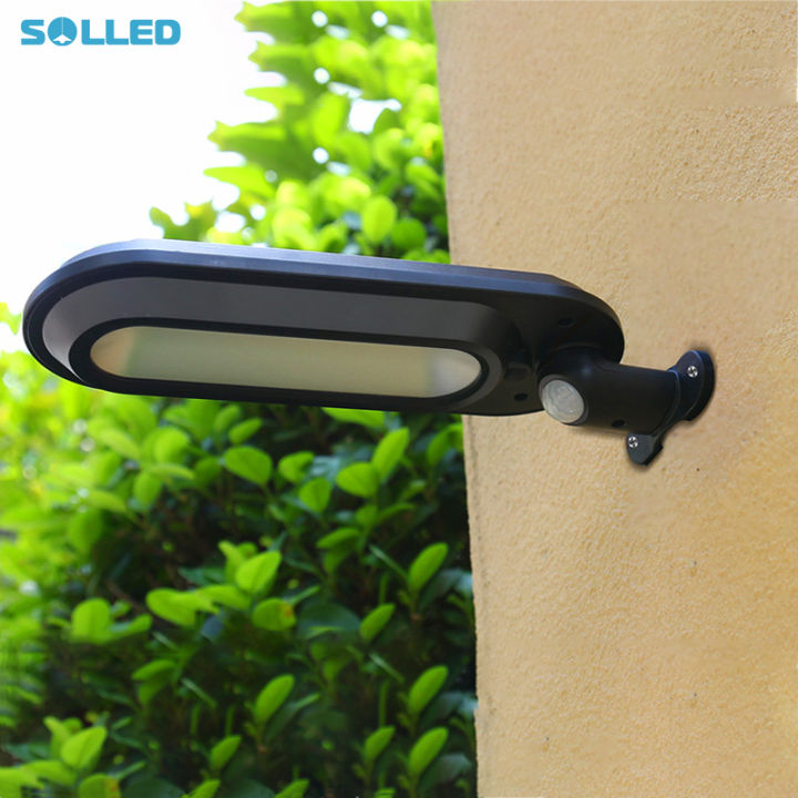 SOLLED 18 LED กลางแจ้งกันน้ำพลังงานแสงอาทิตย์,โคมไฟสนามเซ็นเซอร์ตรวจจับ ...