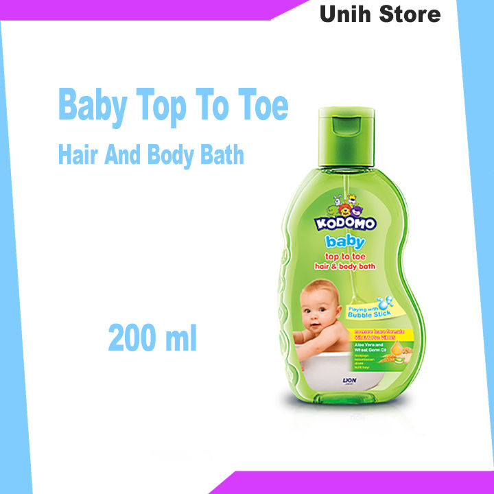 Kodomo Baby Hair And Body Bath Top To Toe Botol 200 ml - Sabun Mandi Bayi - Uni Baby - UnihStore ...