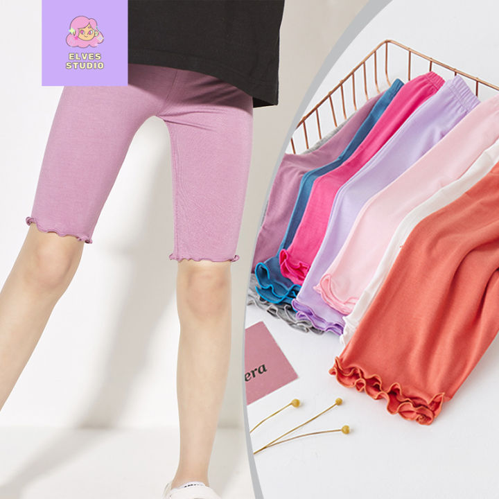 Girls Safety Leggings Shorts Underwear Plain Soft Mostale Half Length ...
