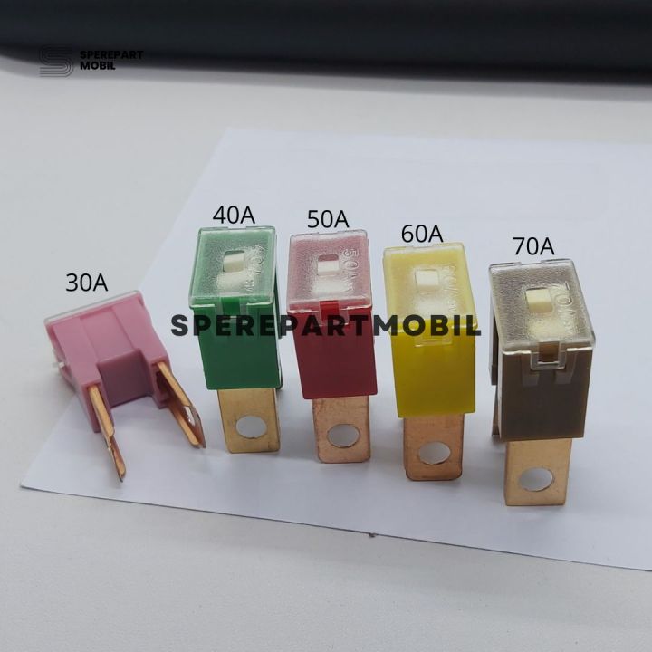 HARGA SATUAN Sekring fuse pusat laki-laki / Sekring pusat laki-laki besar 30A-120A / sekring ...