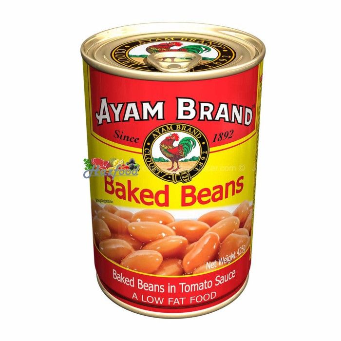 Kacang Panggang Kaleng | Baked Beans Ayam Brand 425g | Lazada Indonesia