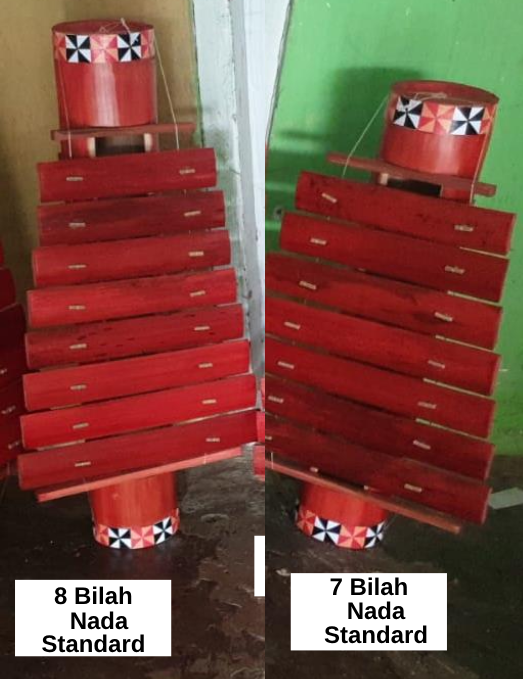 Alat musik tradisional Lampung Cetik / Gamolan Pekhing Nada Standard ...