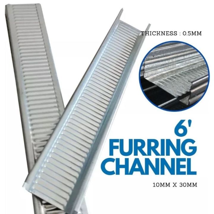6’ Furring Channel / C channel (Ceiling) Galvanized Steel Besi Siling ...